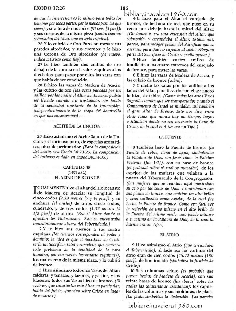 Exodo 38 Explicacion | Biblia de Estudio del Expositor