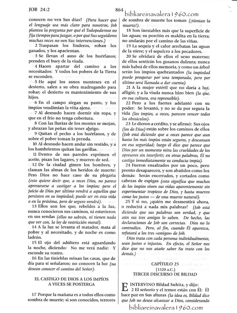 job 25 explicacion - Biblia Reina Valera 1960