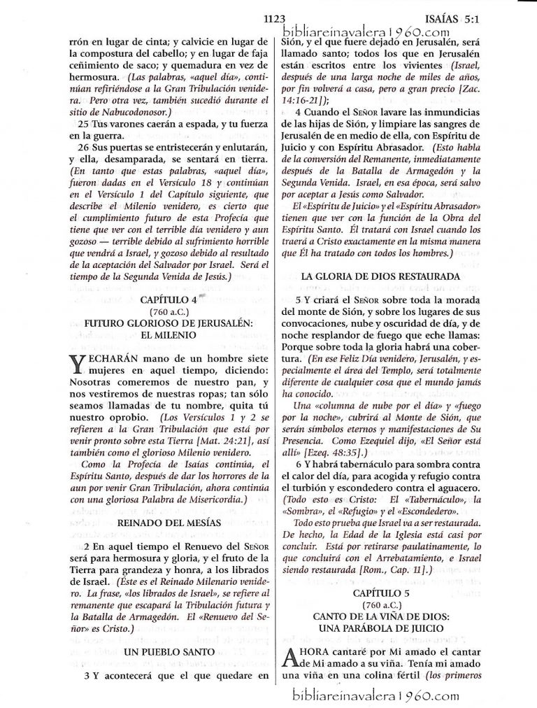 isaias 4 explicacion | Biblia de Estudio del Expositor